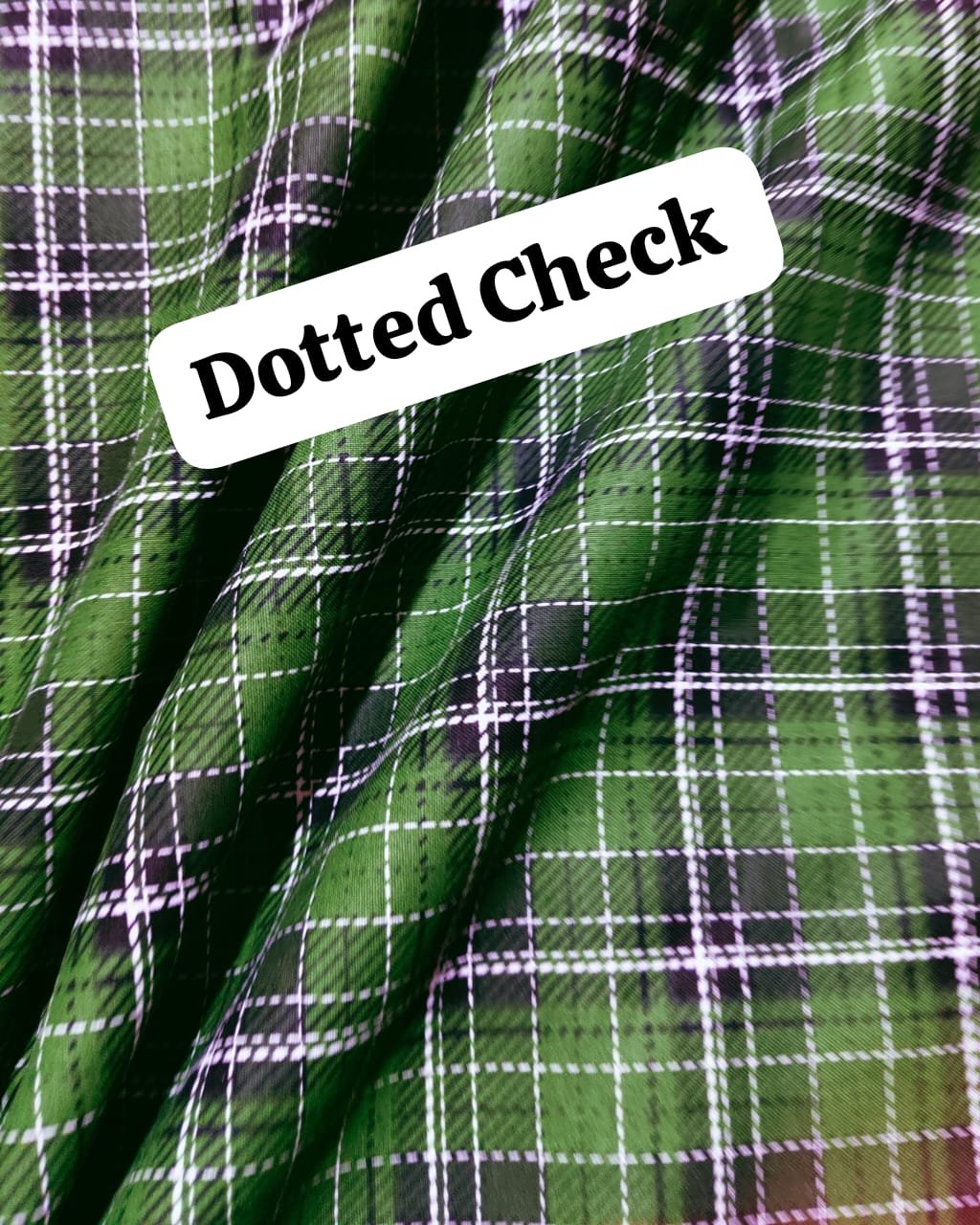 Dotted Check cotton fabric - H & A Boutique